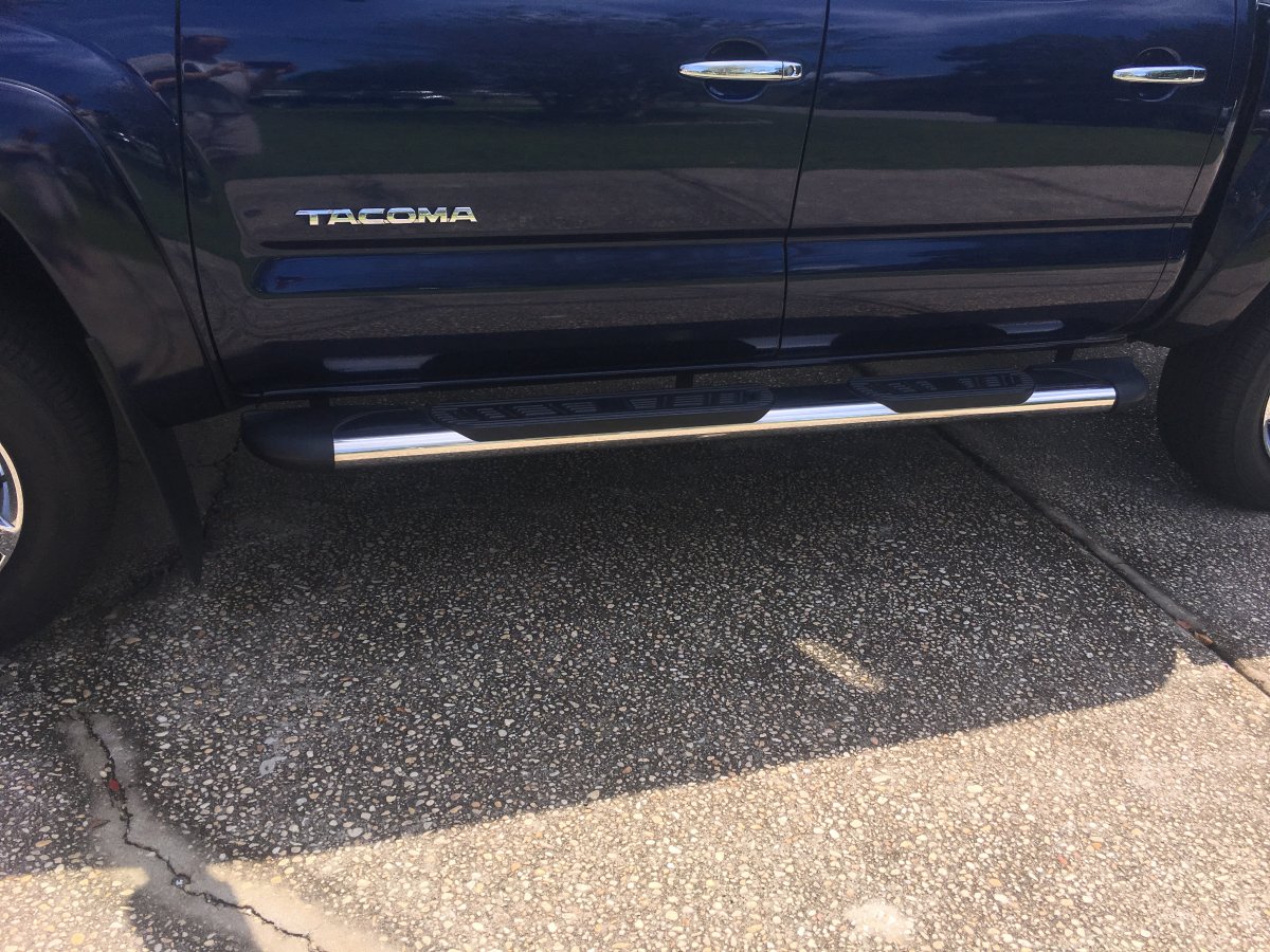 OEM chrome side steps - 2013 Double Cab | Tacoma Forum - Toyota Tacoma ...